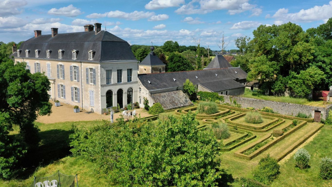 Tuffeau stone French Chateau for sale in Anjou France, Maine-et-Loire